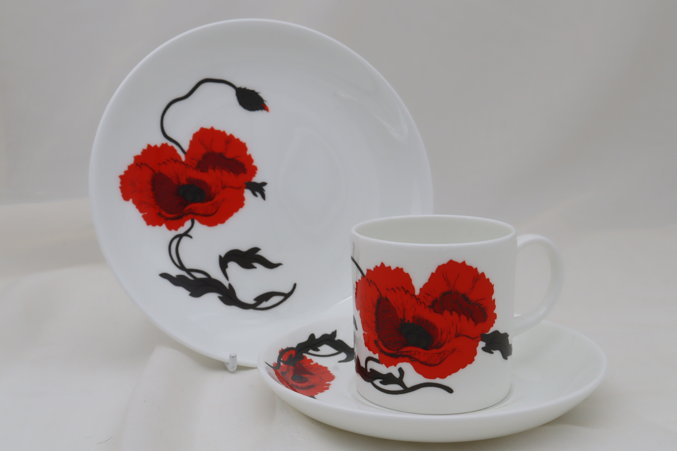 Susie Cooper coffee set Cornpoppy pattern – China Rose Antiques