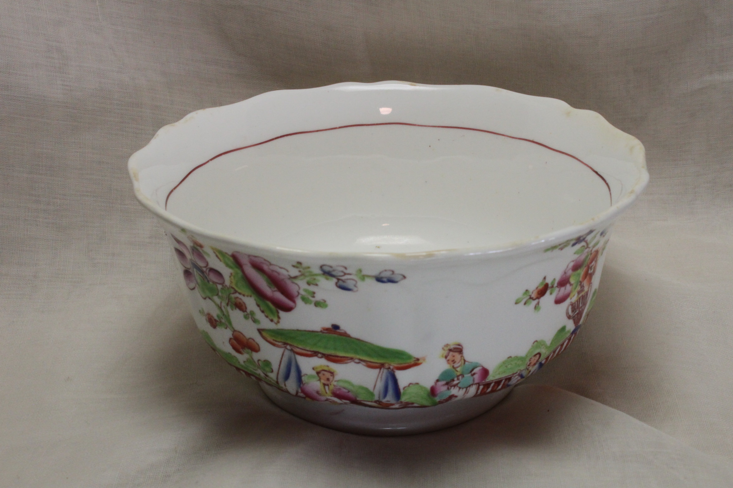 Hilditch porcelain slop bowl Garden Tea Party pattern – China Rose Antiques